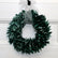 Goose Feather Wreath Hunter Green Glitter Tipped 30cm – Wildash London