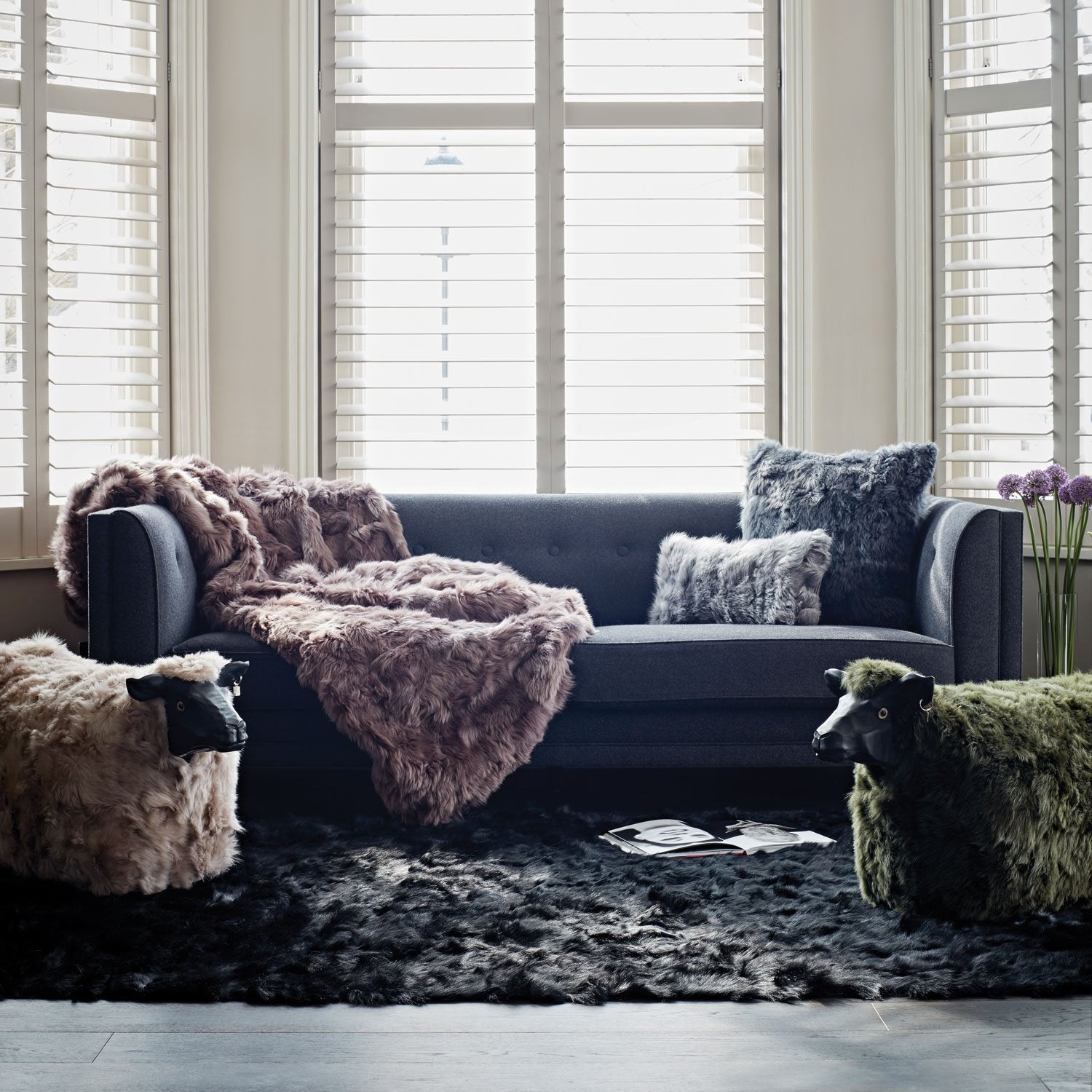 Finest Tuscan Shearling Throws and Runners - Wildash London